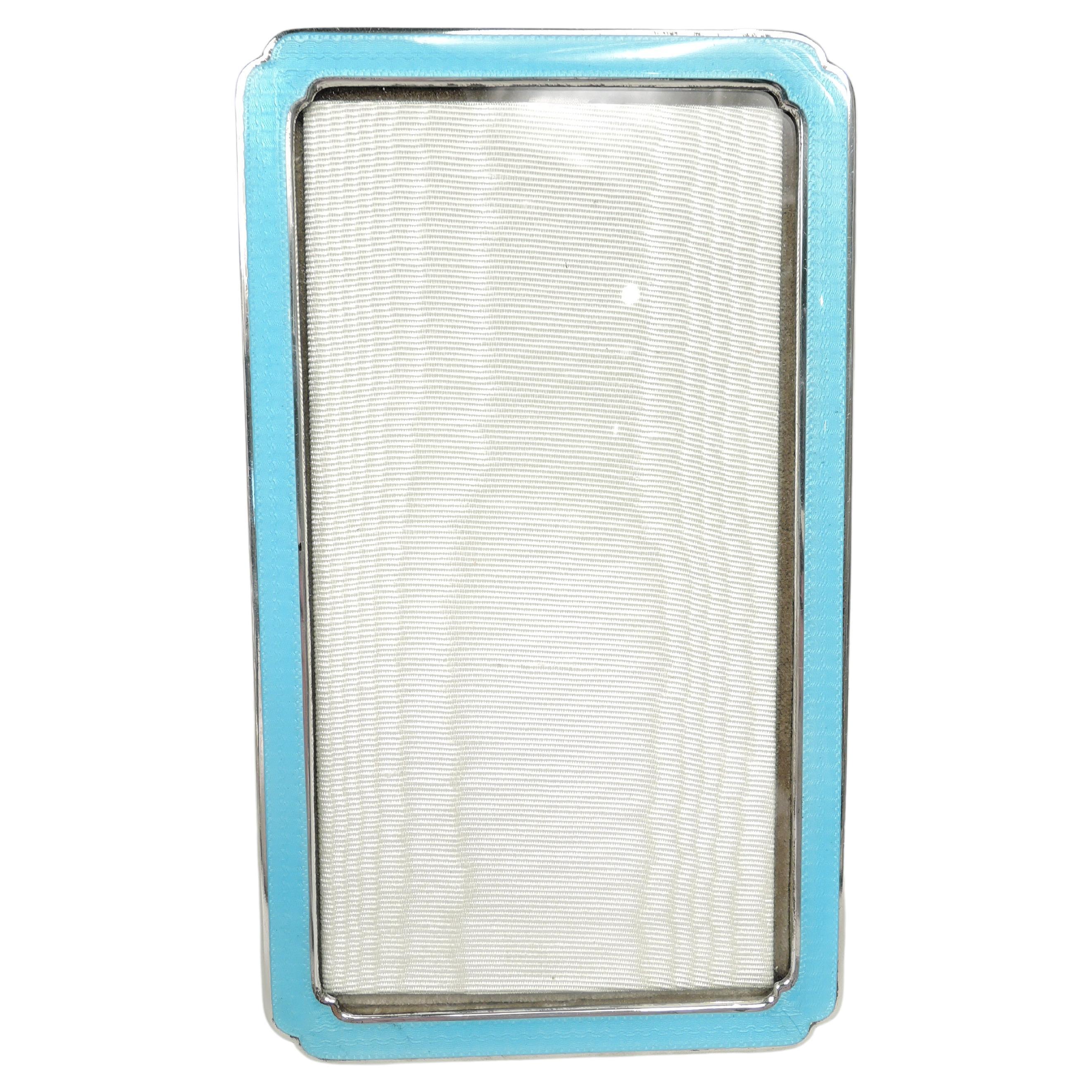 Foster and Bailey American Art Deco Blue Enamel Picture Frame For Sale ...