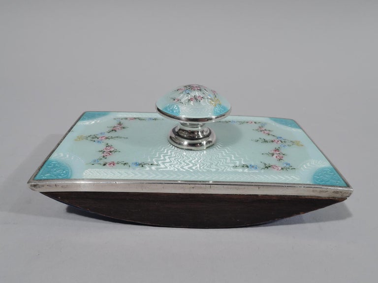 Foster and Bailey Edwardian Regency Sterling Silver and Enamel Ink ...