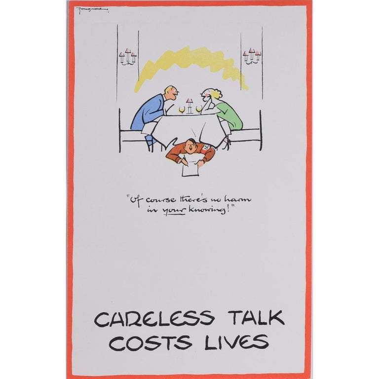 Fougasse (Cyril Kenneth Bird) - Careless Talk Costs Lives 'Fougasse ...