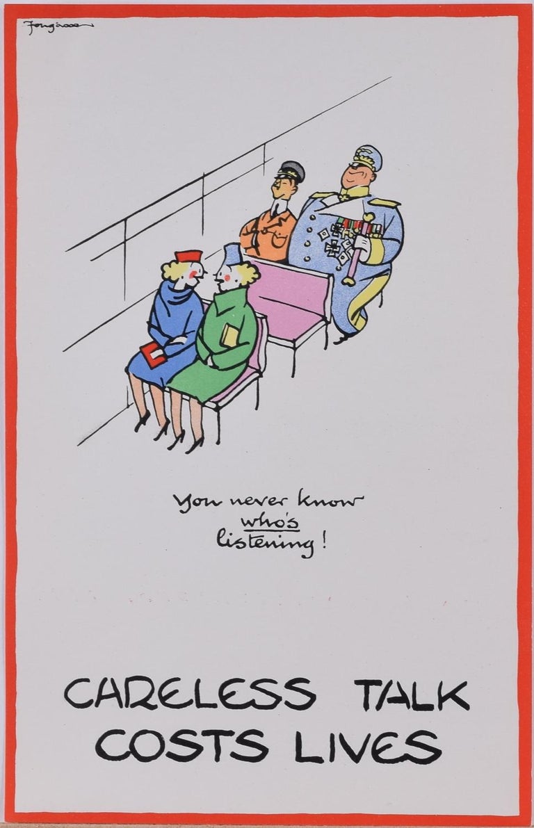 Fougasse (Cyril Kenneth Bird) - Careless Talk Costs Lives 'Fougasse ...