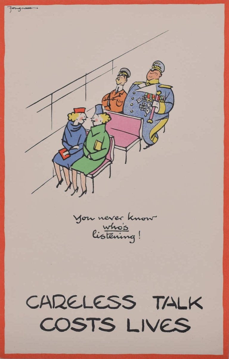 Fougasse (Cyril Kenneth Bird) - 'Fougasse' Careless Talk Costs Lives ...