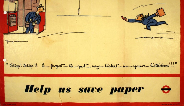 Fougasse (Cyril Kenneth Bird) - Original Vintage WWII Poster Help Save ...