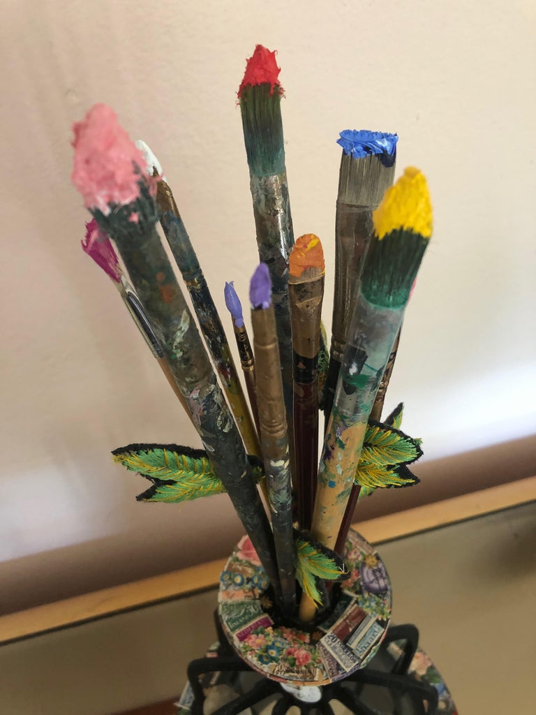 Found Object Table Top Sculpture Titled Pandemic For Sale at 1stDibs