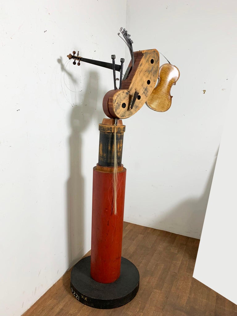 Found Objects Assemblage Floor Sculpture by Mayer Spivack D. 1986 For ...