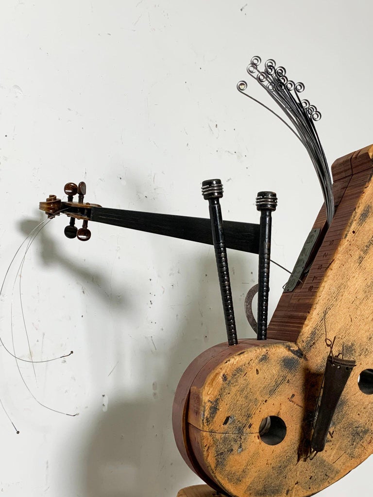 Found Objects Assemblage Floor Sculpture by Mayer Spivack D. 1986 For ...