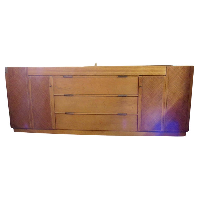 Founders Dresser with Wicker Doors For Sale at 1stDibs