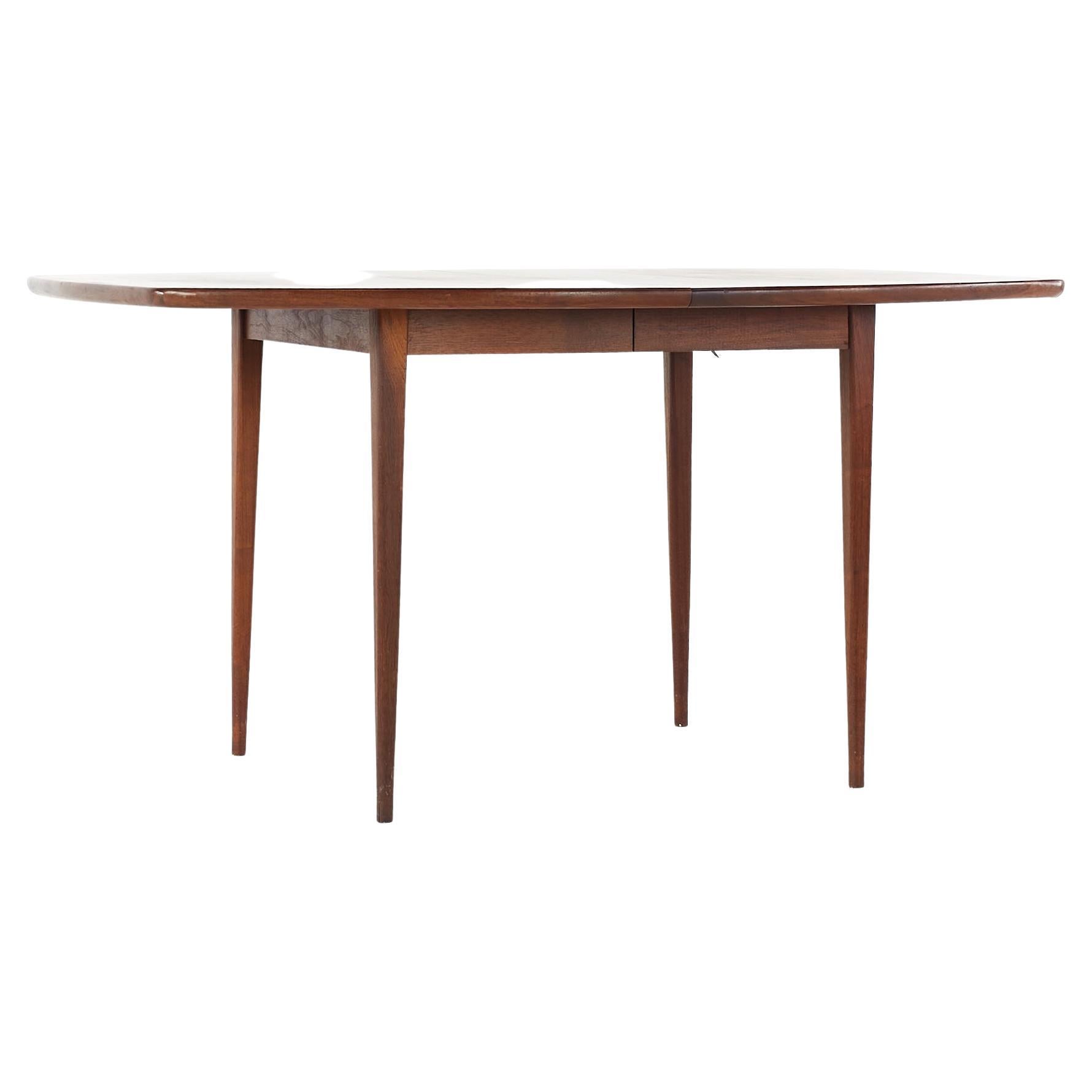 Antique 1920s Walnut Dining Table with Leaves at 1stDibs