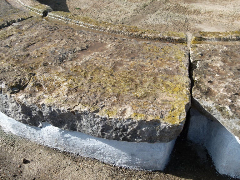 Large Original Circular Limestone Fountain For Sale at 1stDibs