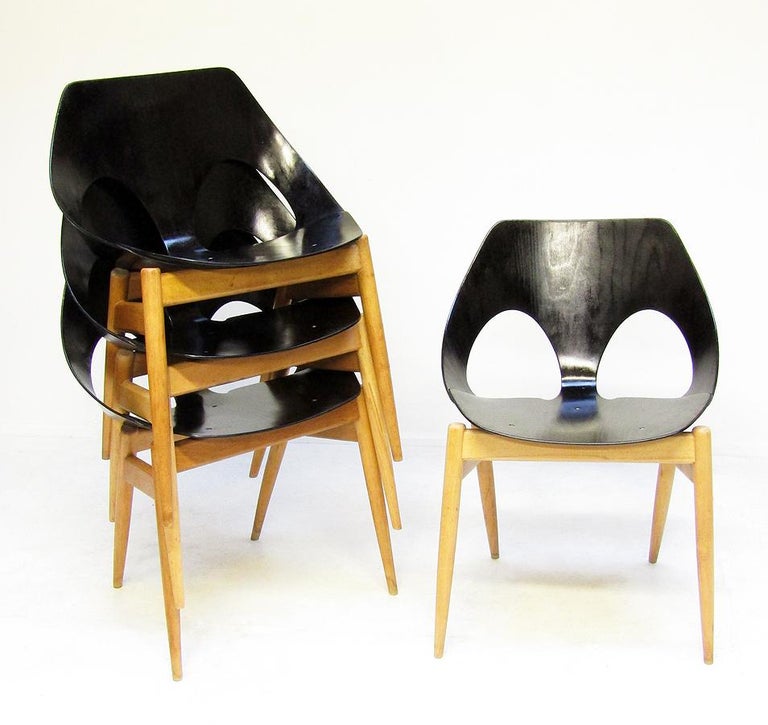 Four 1960s "Jason" Chairs by Carl Jacobs for Kandya at 1stDibs