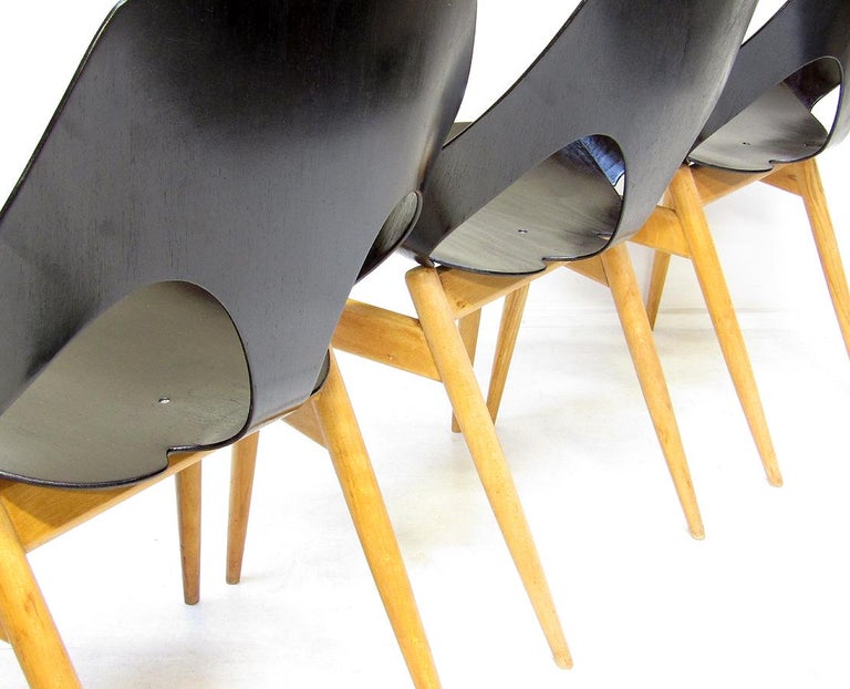 Four 1960s "Jason" Chairs by Carl Jacobs for Kandya at 1stDibs