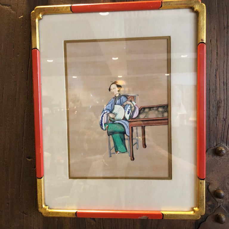 Four '4' Chinese Export Paintings at 1stDibs
