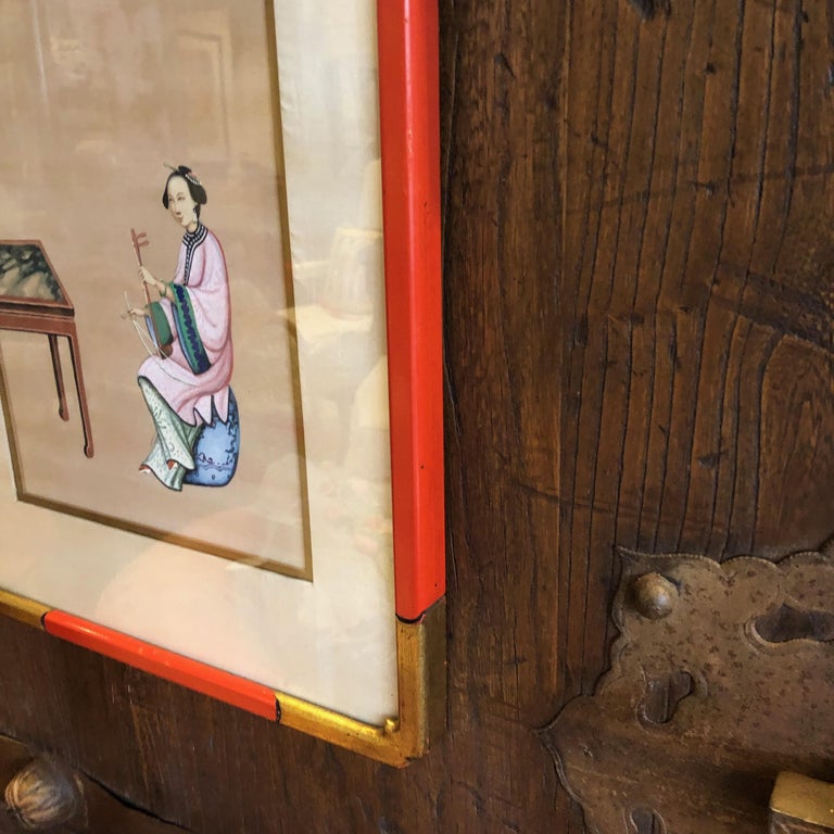 Four '4' Chinese Export Paintings at 1stDibs