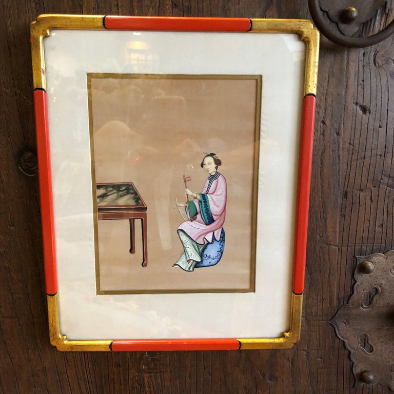 Four '4' Chinese Export Paintings at 1stDibs