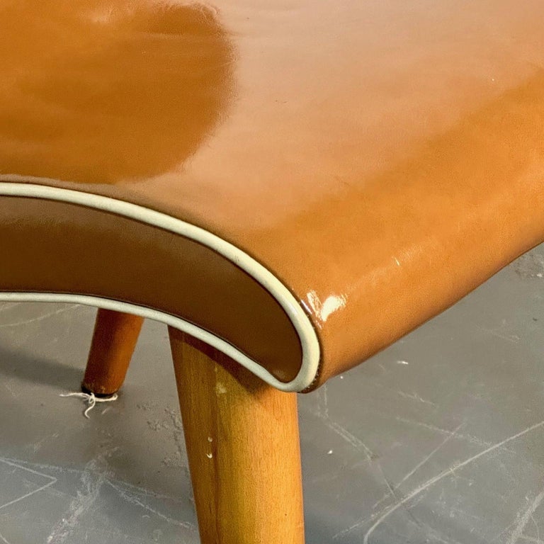 Four American Mid-Century Modern Curvy Dining / Side Chairs by Russel ...