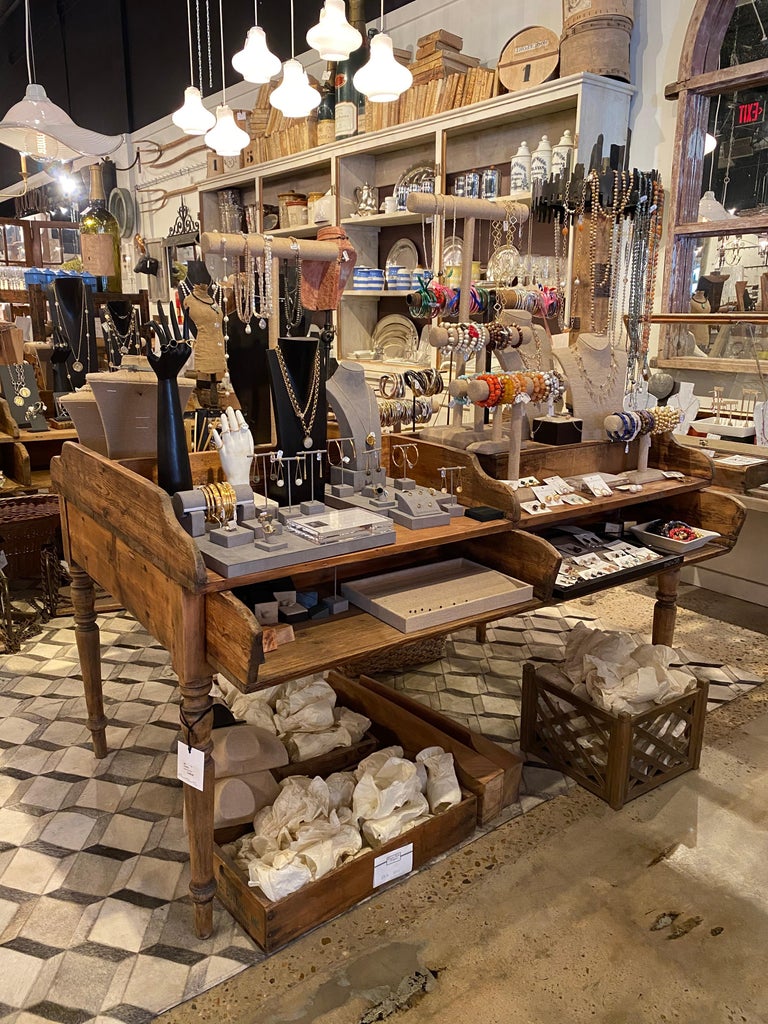 Four Bin German Cigar Rolling Factory Table at 1stDibs