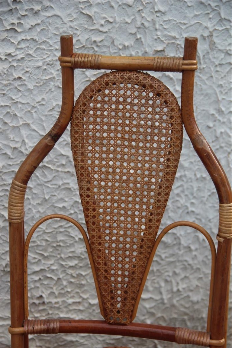 Chairs Bamboo Italian Design Straw Articulated Design Great Shape For ...