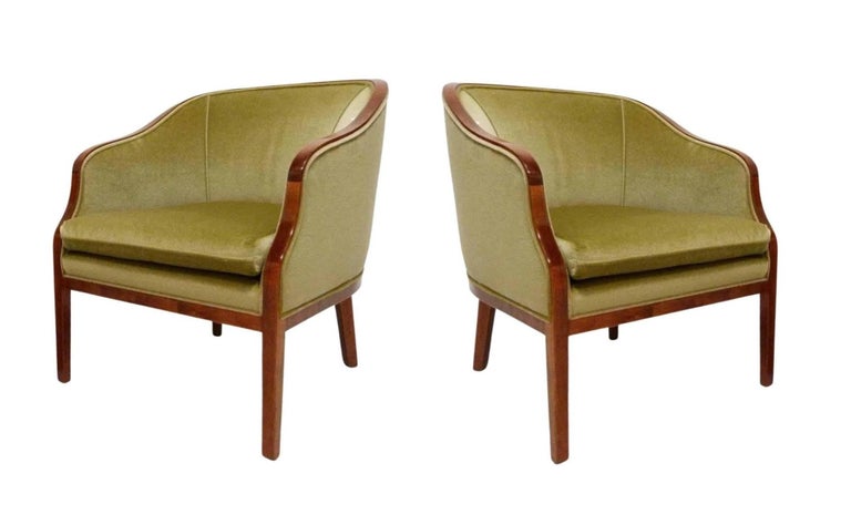 Four Charming Ward Bennett Brickel Armchairs For Sale at 1stDibs ...