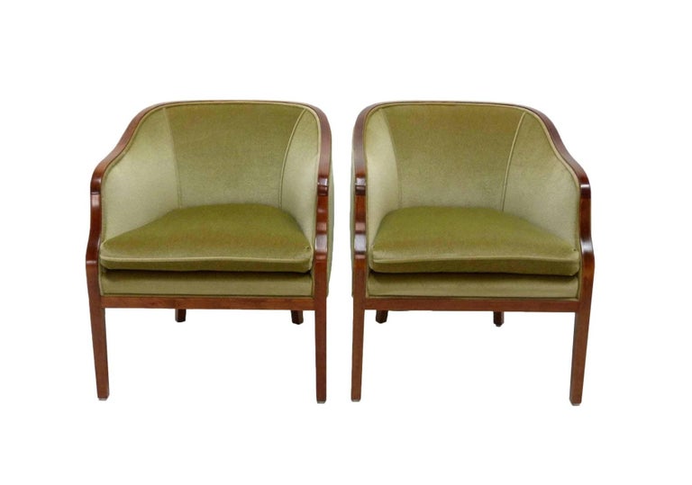 Four Charming Ward Bennett Brickel Armchairs For Sale at 1stDibs ...