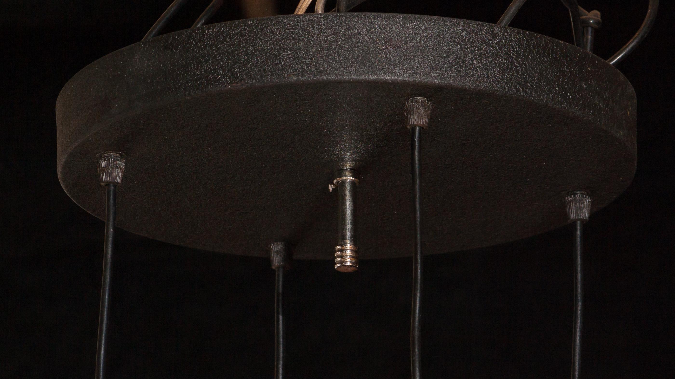 Four Chromed Spheres Chandelier by Esperia, Italy, 1970 For Sale at 1stDibs