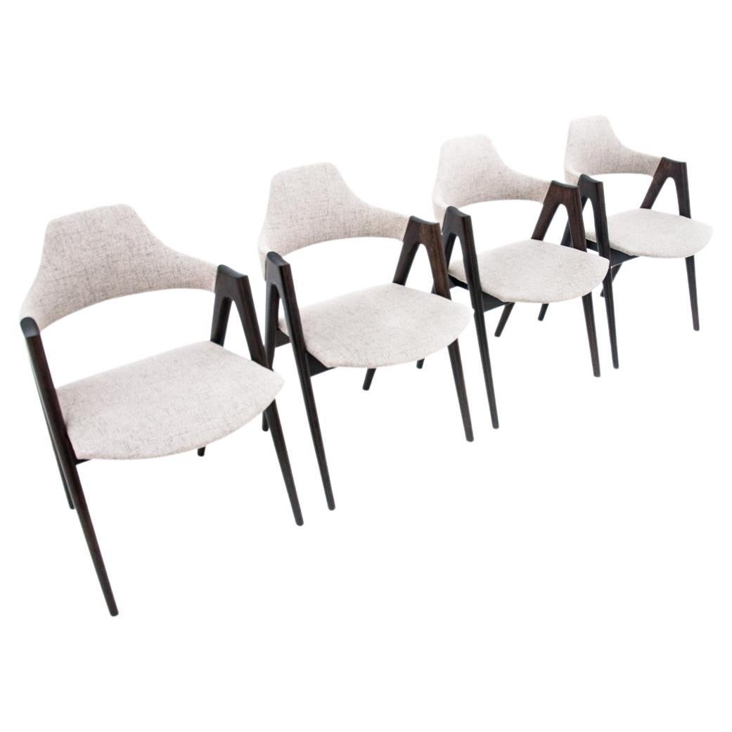 Vintage Compass Chair by Kai Kristiansen in Solid Teak and Wool ...