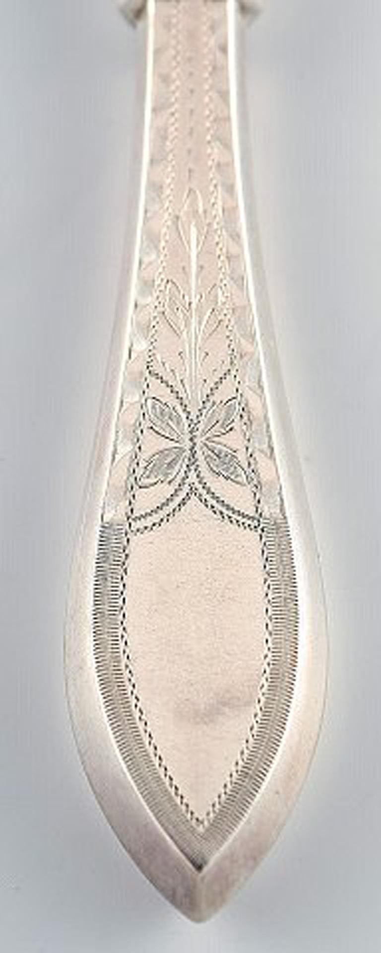 Four Dinner Knife, Danish Silver, Guardein, Jens Sigsgaard For Sale at ...