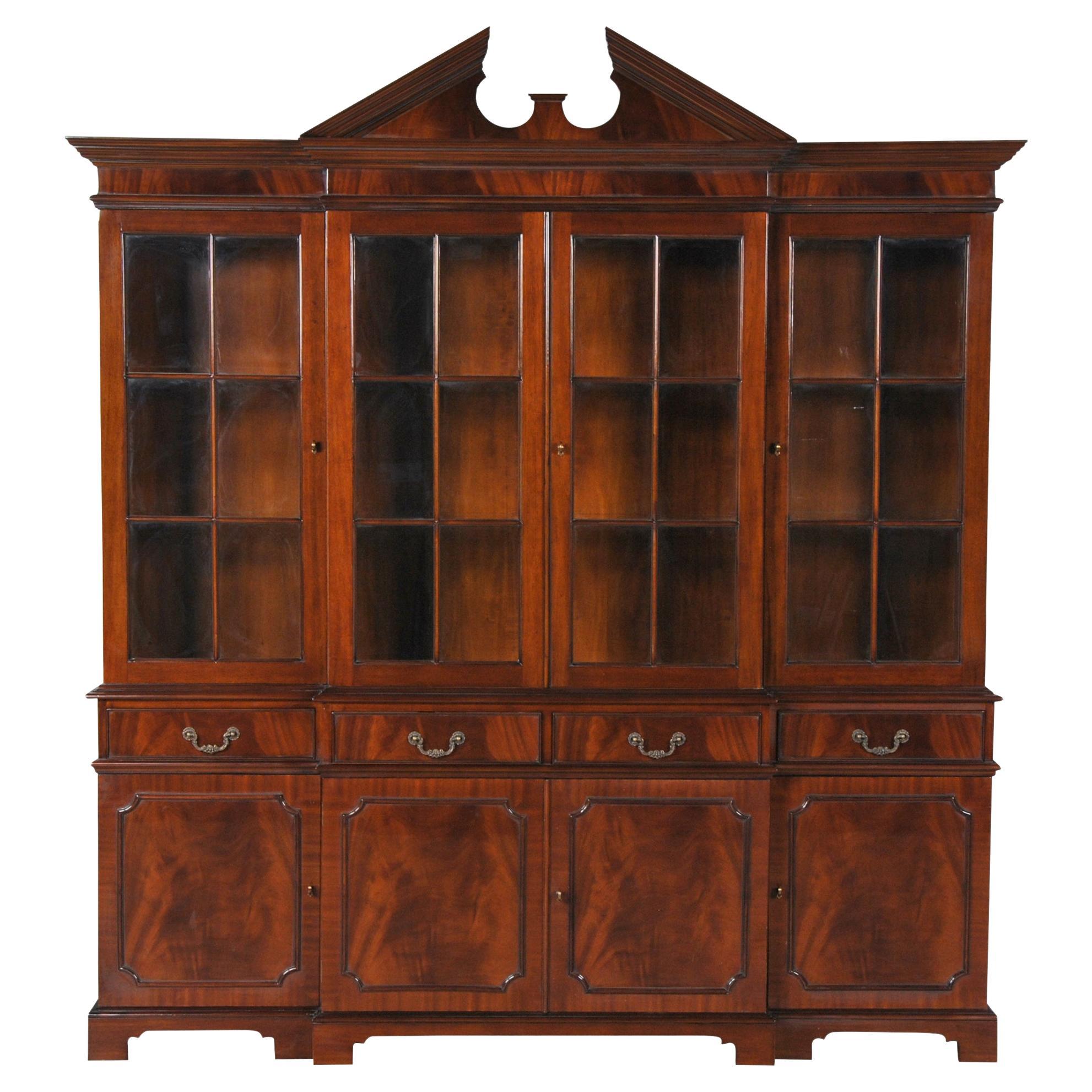 Regency Breakfront China Cabinet For Sale at 1stDibs