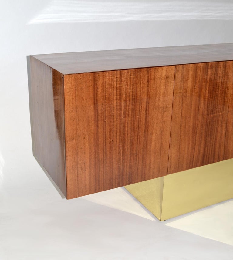 Four Door Floating Sideboard, Buffet or Credenza in Rosewood Veneer and ...