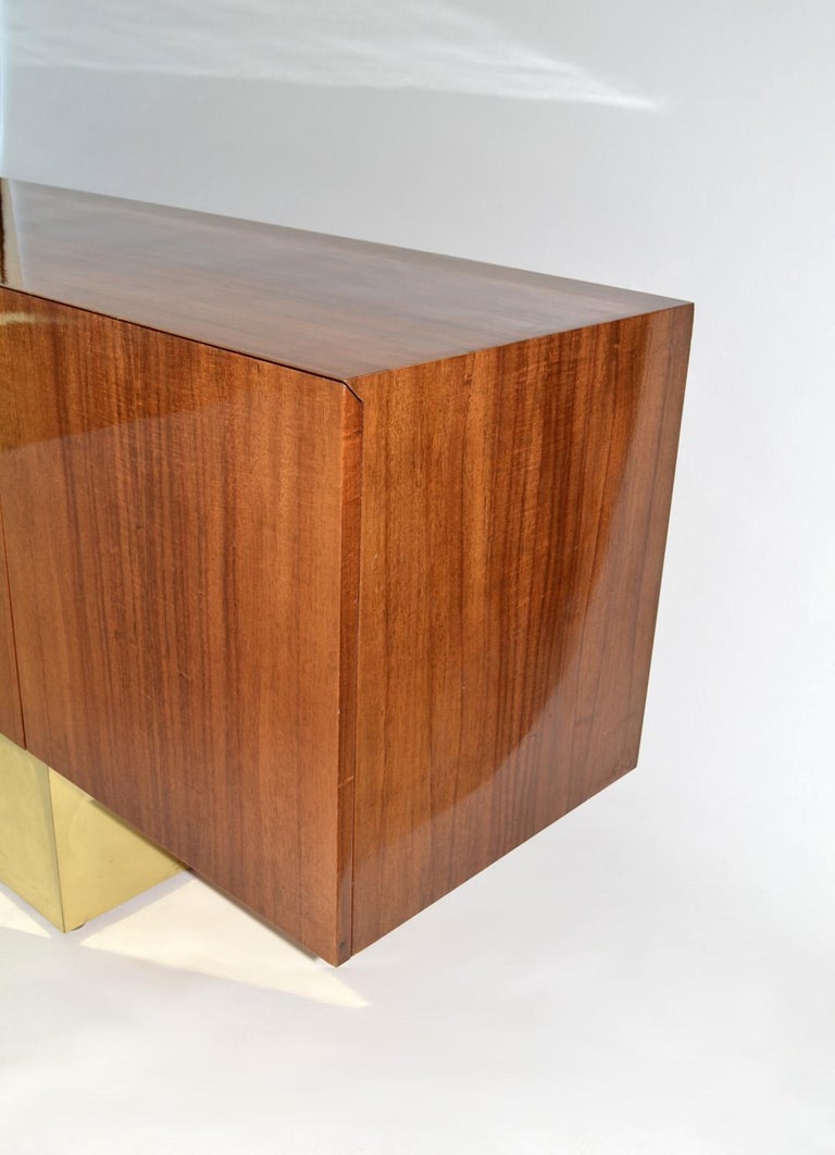 Four Door Floating Sideboard, Buffet or Credenza in Rosewood Veneer and ...