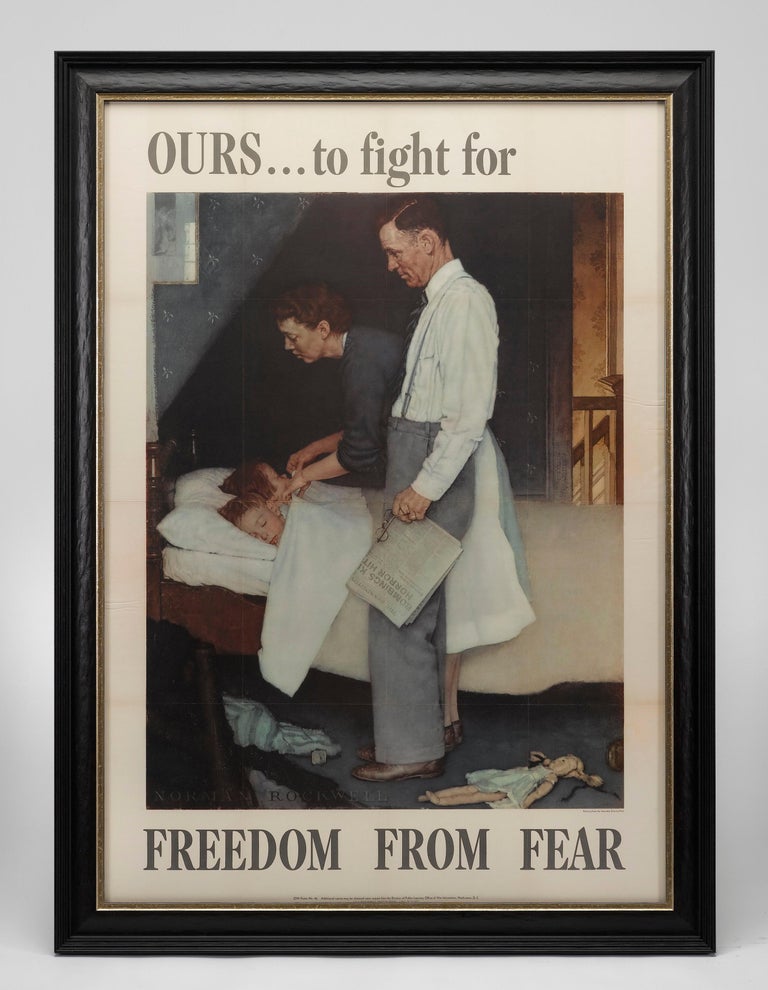 "Four Freedoms" Complete Set of Vintage Norman Rockwell Posters, 1943 ...