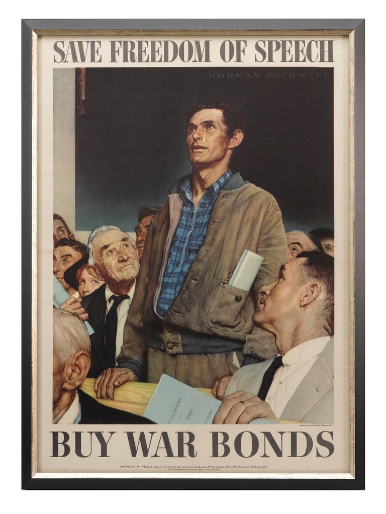 "Four Freedoms" Complete Set of Vintage Norman Rockwell Posters at 1stDibs