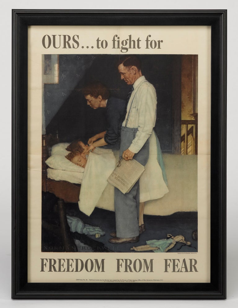 "Four Freedoms" Set of 4 Norman Rockwell World War II Bond Posters ...