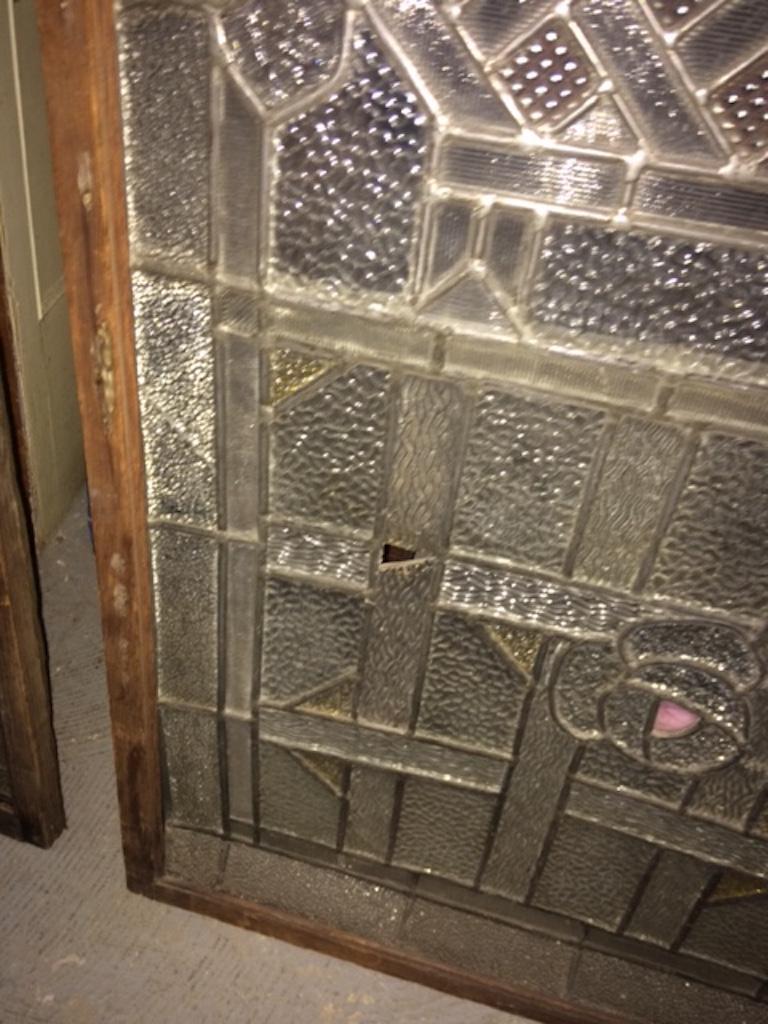 4 French Victorian Leaded Glass Windows at 1stDibs