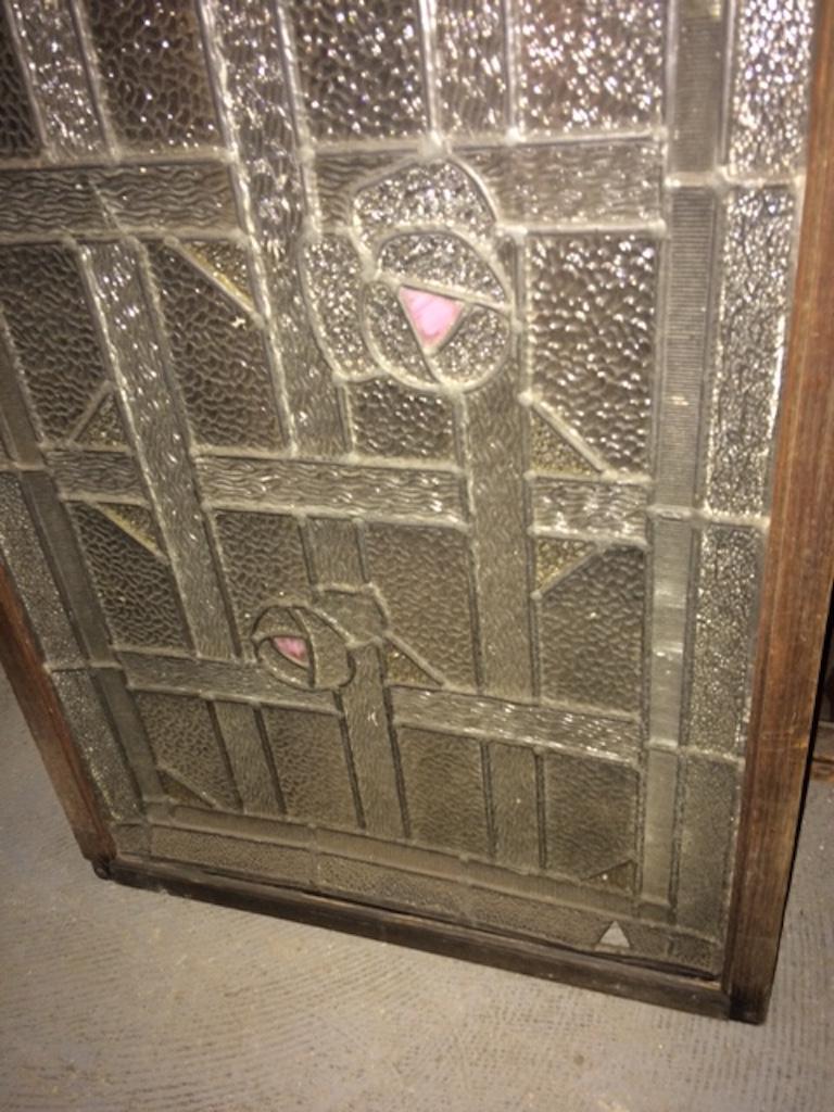 4 French Victorian Leaded Glass Windows at 1stDibs