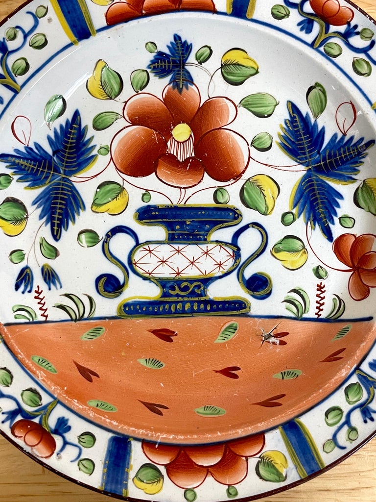 Four Gaudy Dutch 'Urn' Pattern 10' Plates For Sale at 1stDibs