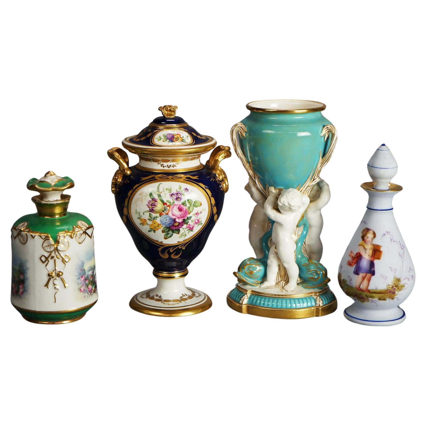 Four German, English and Austrian Porcelain Urns C1890 For Sale at 1stDibs