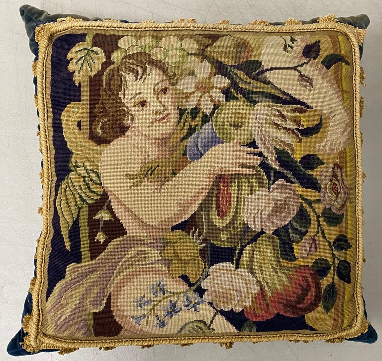 Four Gorgeous Petit Point and Needlepoint Throw Pillows Classical ...