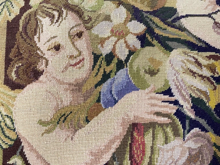 Four Gorgeous Petit Point and Needlepoint Throw Pillows Classical ...