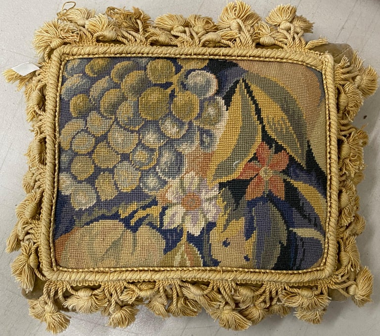 Four Gorgeous Petit Point and Needlepoint Throw Pillows Classical ...