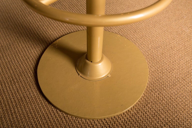 Four High Quality Bar Stools Made of Metal in Golden Color at 1stDibs