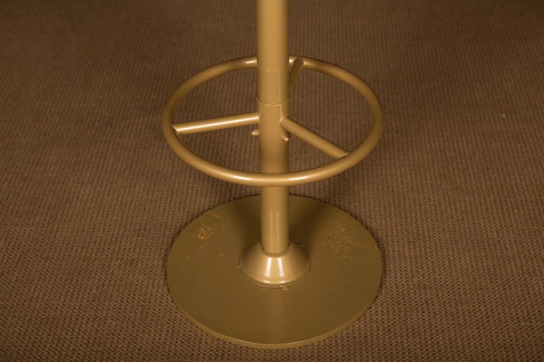 Four High Quality Bar Stools Made of Metal in Golden Color at 1stDibs