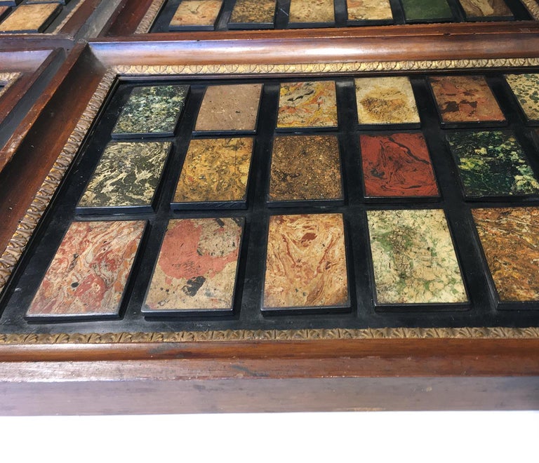 Four Late 19th Century Italian Scagliola Marble Specimens, circa 1890 ...