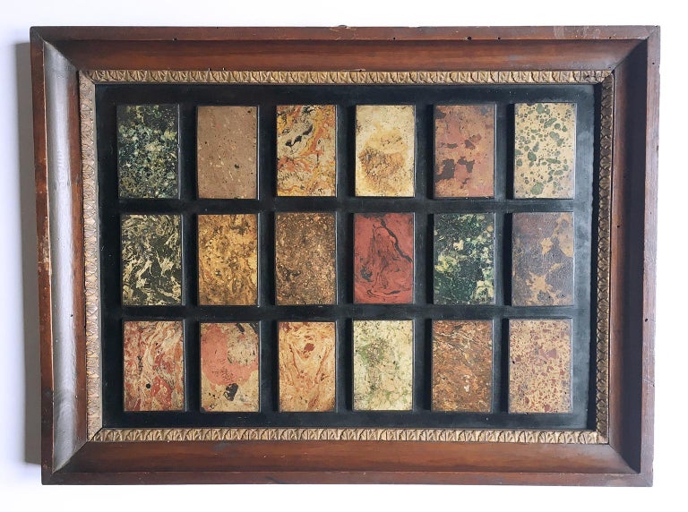 Four Late 19th Century Italian Scagliola Marble Specimens, circa 1890 ...