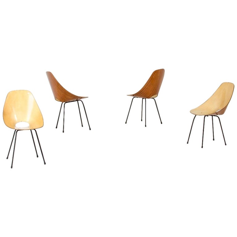 Four "Medea" Chairs by Vittorio Nobili, Italy, 1955 For Sale at 1stDibs