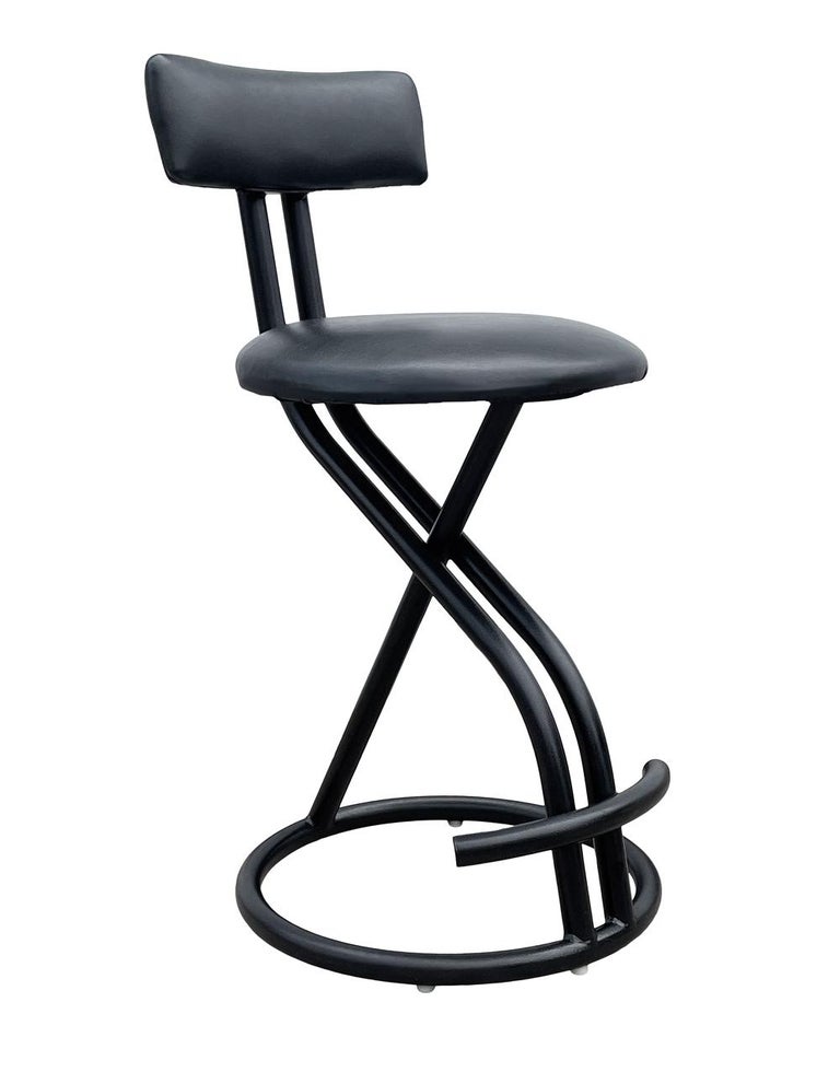 Four Mid Century Italian Post Modern Bar Stools or Counter Stools in ...