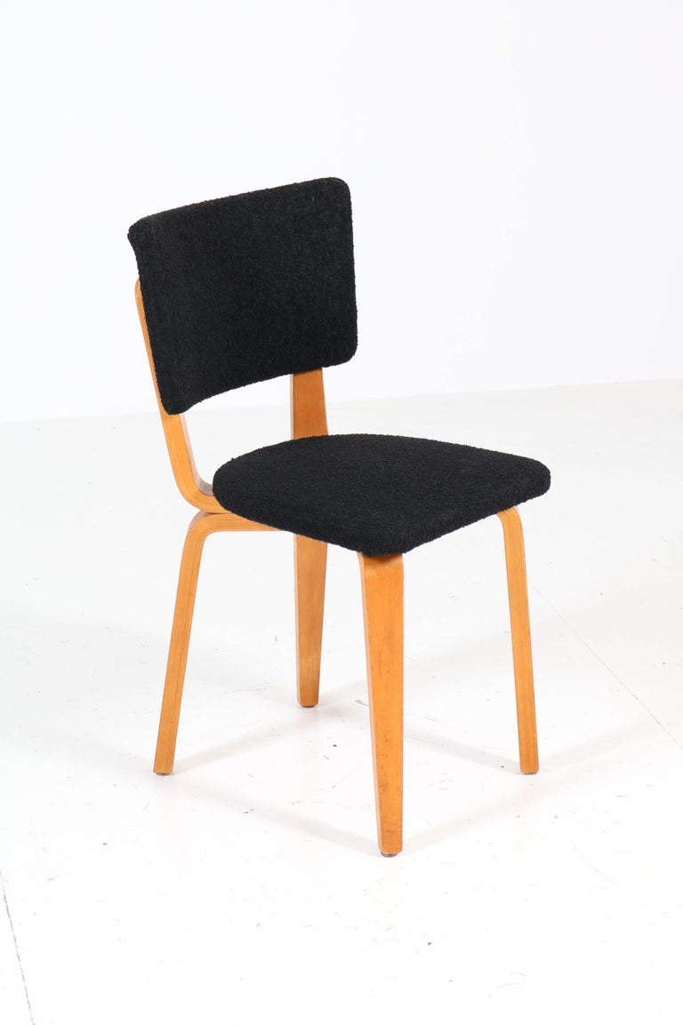 Four Mid-Century Modern Birch Chairs by Cor Alons for Gouda Den Boer ...