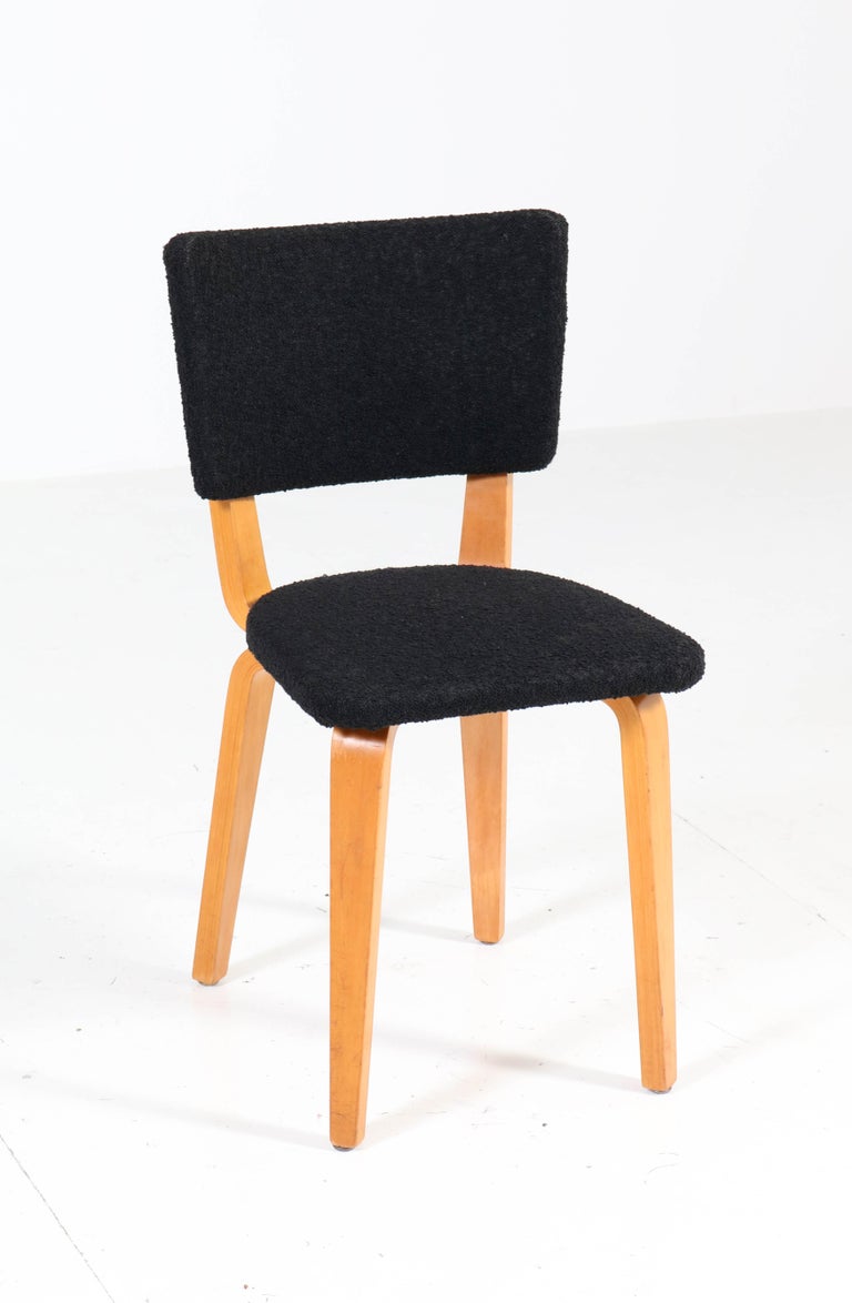 Four Mid-Century Modern Birch Chairs by Cor Alons for Gouda Den Boer ...