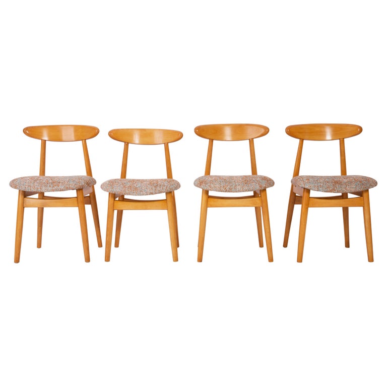 Four Midcentury Black Pixel Dining Chairs, 1960s For Sale at 1stDibs