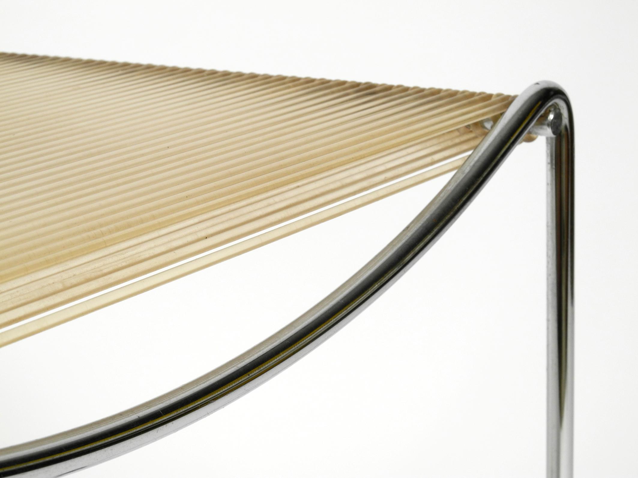 Four Original Very Well Preserved 1970s Spaghetti Chairs with Chromed ...