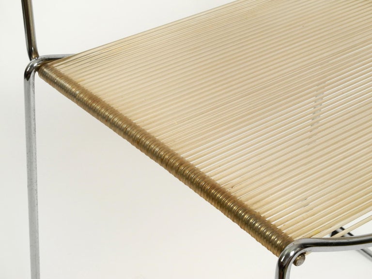 Four Original Very Well Preserved 1970s Spaghetti Chairs with Chromed ...