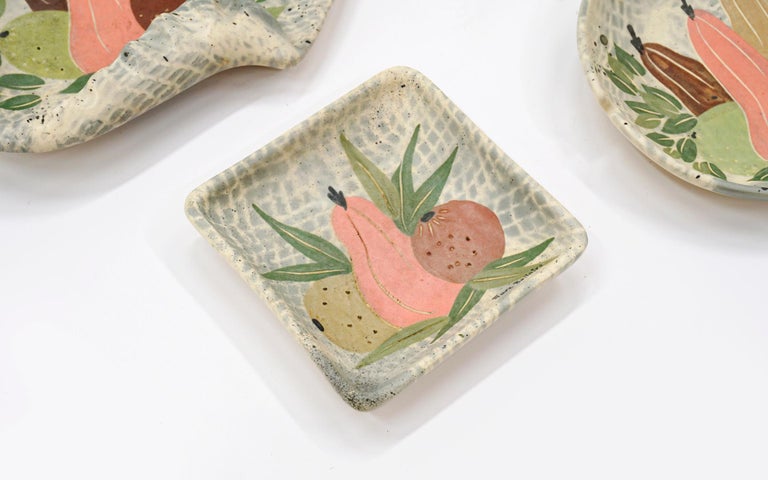 Four Piece California Pottery Smoking Set by Marc Bellaire, Excellent ...